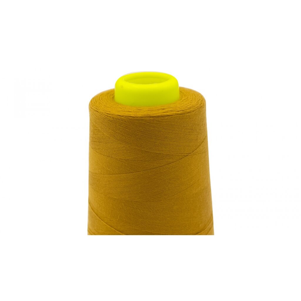 Hilo de coser overlock mostaza dorado cono de hilo dorado- La Retalera ...